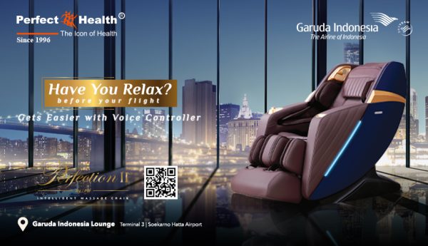 Perfect Health’s corner in Garuda Indonesia Lounge | Perfect Health